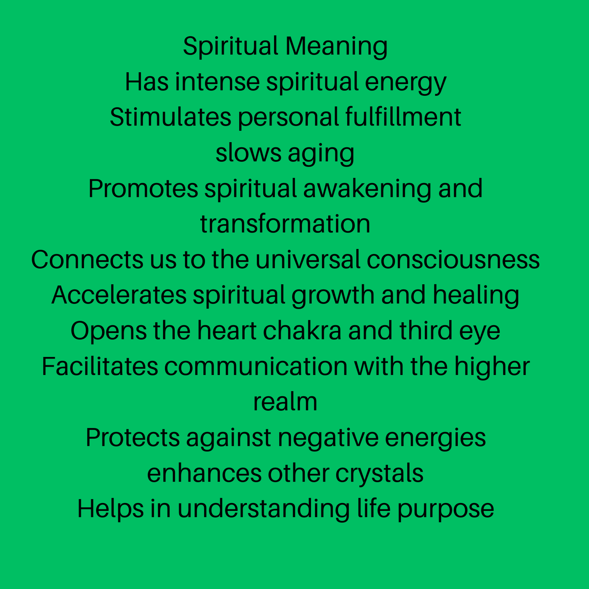 Green Crystals spiritual meaning card – Marysol